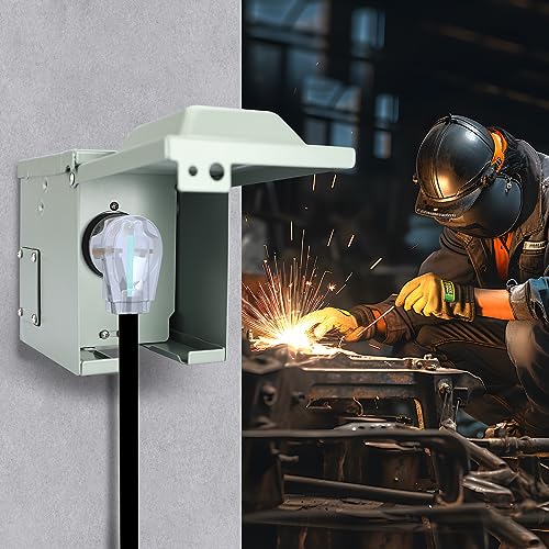 Snapklik.com : 50 Amp 250 Volt 6-50R EV/Welding Power Outlet Box
