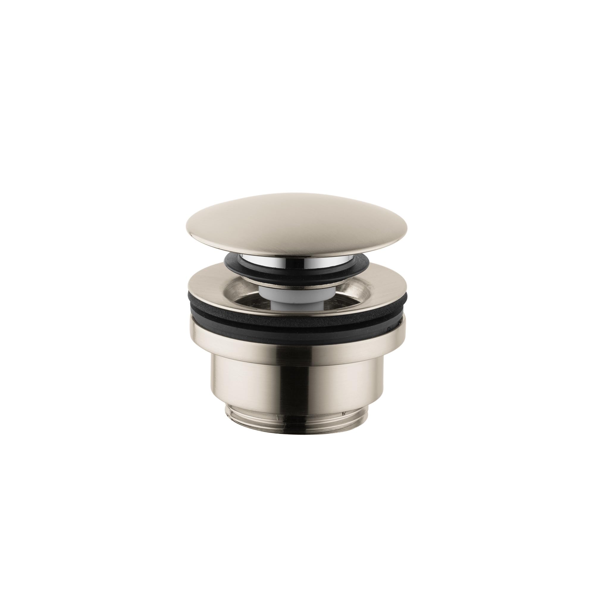hansgrohe 50100821 Sink Push Open Drain, 1-1/4-Inch, Brushed Nickel ...