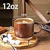 Amazon.com: GBHOME 12 OZ Stackable Coffee Mugs, Ceramic Coffee Cups ...