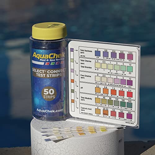 AquaChek Select Connect 7-Way Pool and Spa Test Strips Complete Kit ...