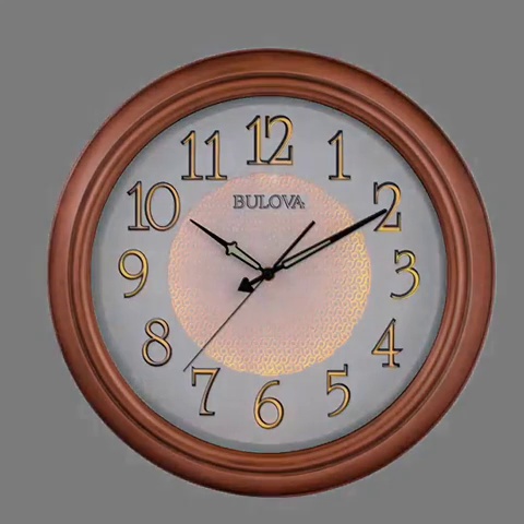 Watch Bulova Providence Indoor/Outdoor Wall Clock, Copper on Amazon Live