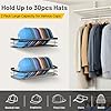 Amazon.com: KIMBORA Metal Hat Rack for Wall, Hat Organizer for Baseball ...