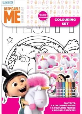 Disney FLCST Despicable Me Fluffy Colouring Set : Amazon.co.uk: Toys ...