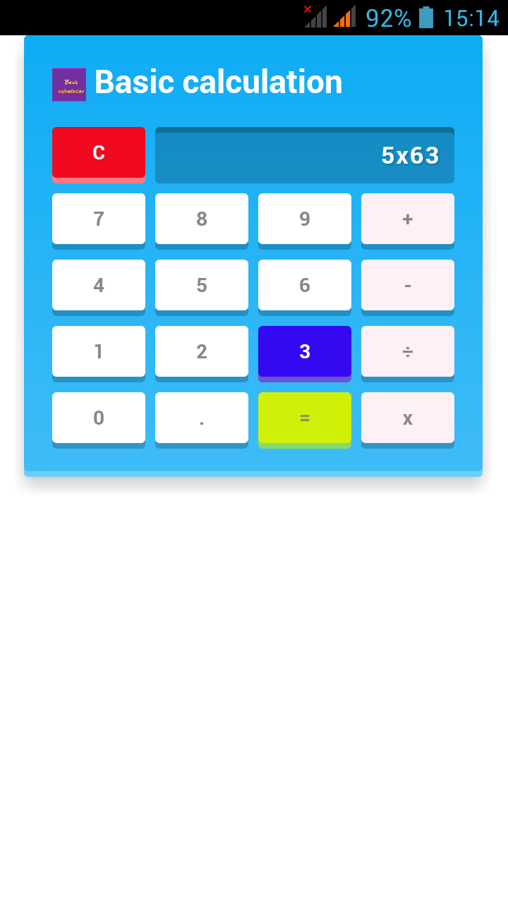 Basic calculation - App on Amazon Appstore