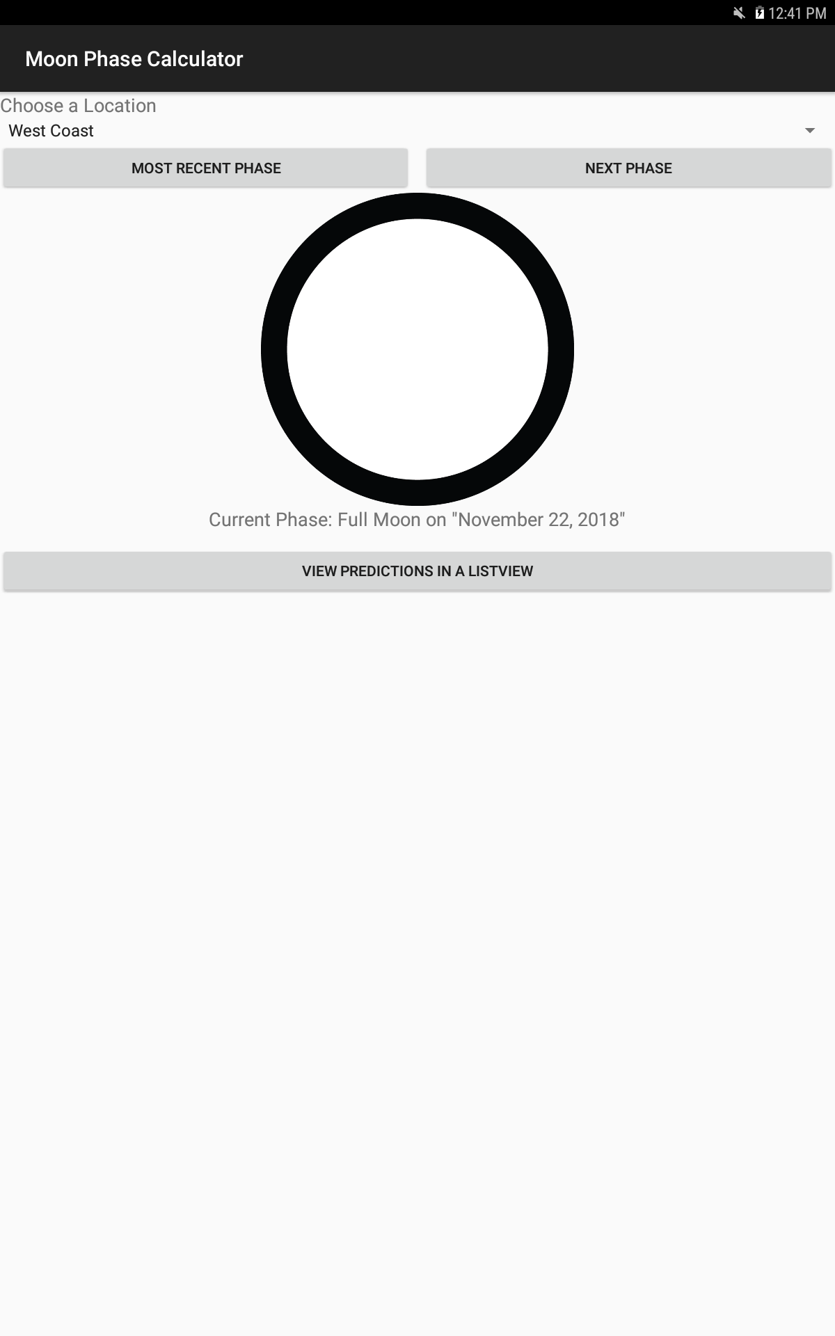 Moon Phase Predictor - App on Amazon Appstore