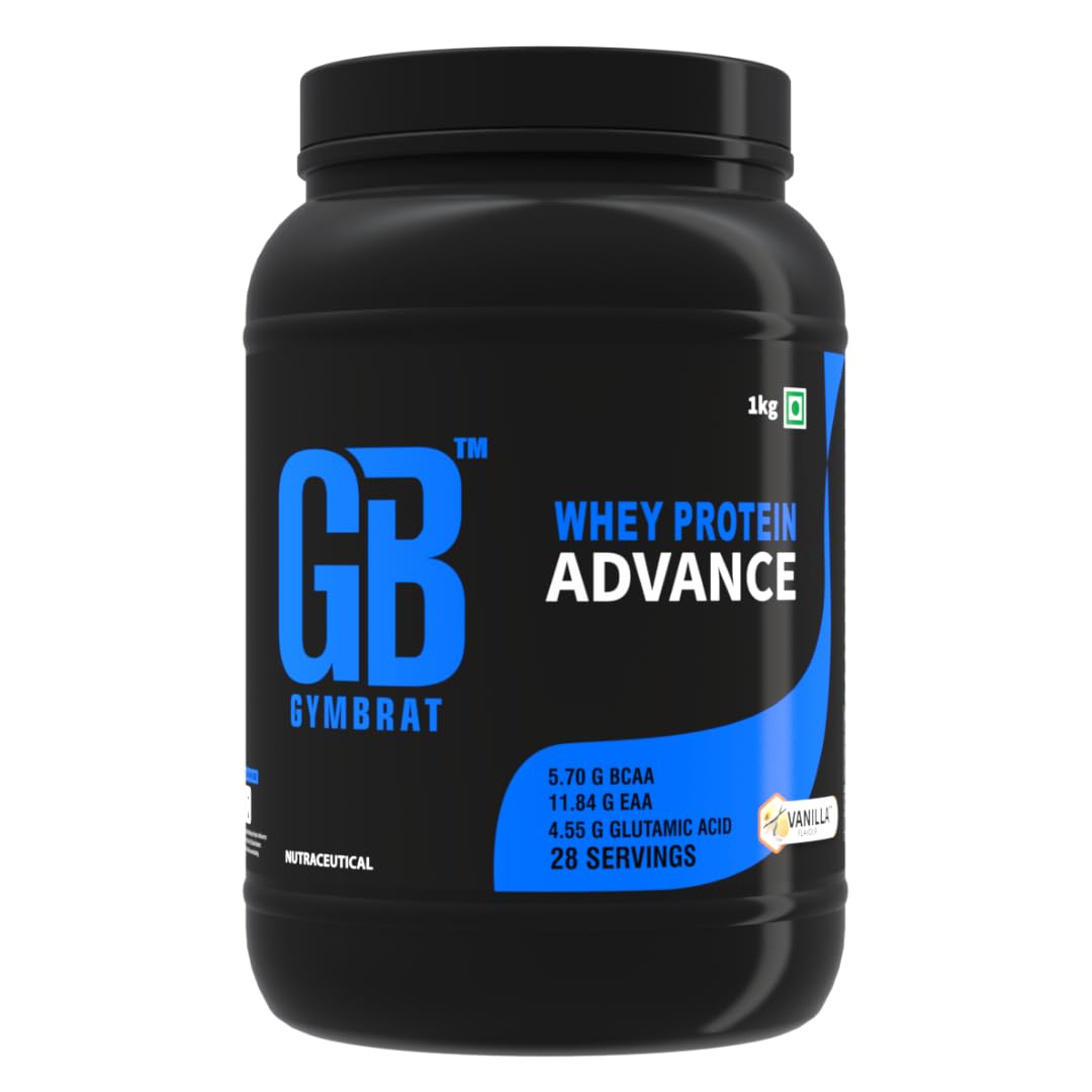 GymBrat Whey Protein Advance Powder for Adults, Helps in Muscle Gain ...