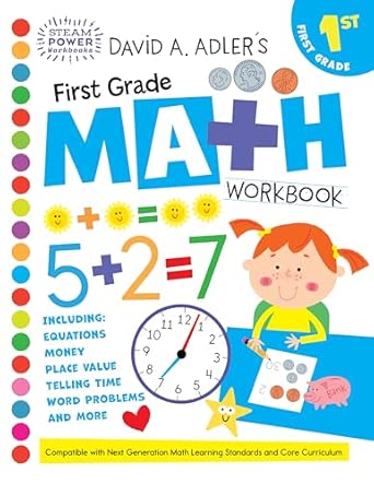 David A. Adler's First Grade Math Workbook (STEAM Power Workbooks ...