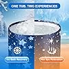 STARBRILLIANT Portable Foldable Bathtub, Collapsible Adult Bath Tub for ...