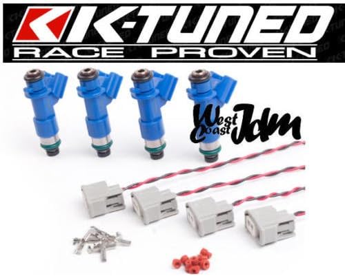 Amazon.com: K-tuned Denso RDX 410cc Injectors Kit w/Clips & Plugs Combo ...