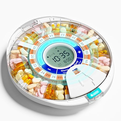 Amazon.com: Upgraded Automatic Pill Dispenser for Elderly with Alarm ...