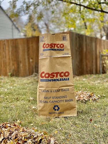 30 Gallon Lawn & Leaf 2-Ply Heavy-Duty Yard Waste Compost Paper Bags ...