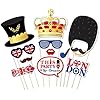 Amazon.com: Lide Road 25Pcs British Photo Booth Props British National ...