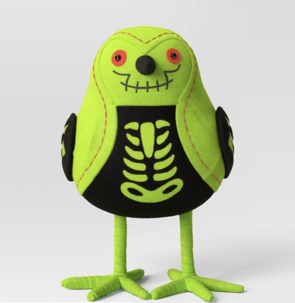 Amazon.com: Featherly Friends 'X-Ray' Felt Bird Halloween Decorative ...