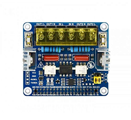Buy XYGStudy Dual Channels Bidirectional Triac HAT for Raspberry Pi Integrated MCU STM32F0 ...