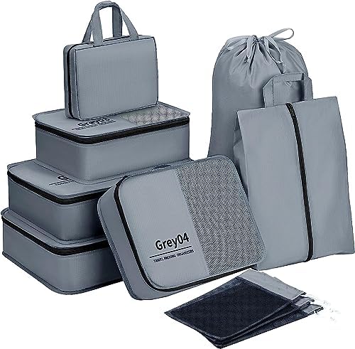 Amazon.com: 10 Set Space saving Packing Cubes for Suitcases ...