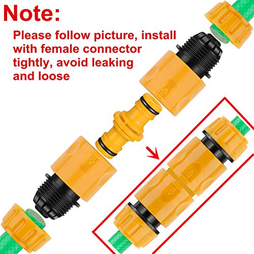 Hose Pipe Connector,6 PCS Male to Male Hose Connector Hose Extension ...