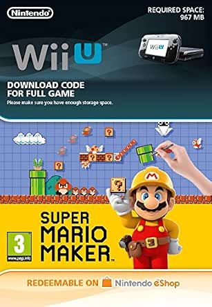 Super Mario Maker [Wii U Download Code] : Amazon.co.uk: PC & Video Games