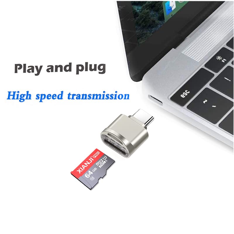 Micro SD Card Reader USB C, C Type Card Reader with USB C Adapter, OTG ...