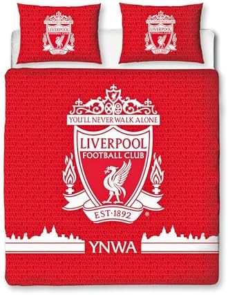Liverpool F.C. 'Pulse' Reversible Double Duvet Quilt Cover Set : Amazon ...
