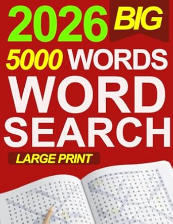 Amazon.com: Big Word Search Book Large Print Edition: Relaxing ...