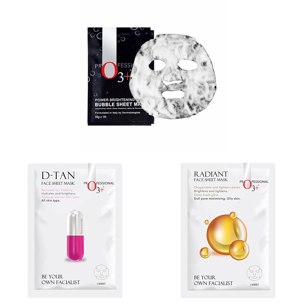 O3+ Power Brightening Bubble Sheet Mask for Deep cleansing and glowing ...