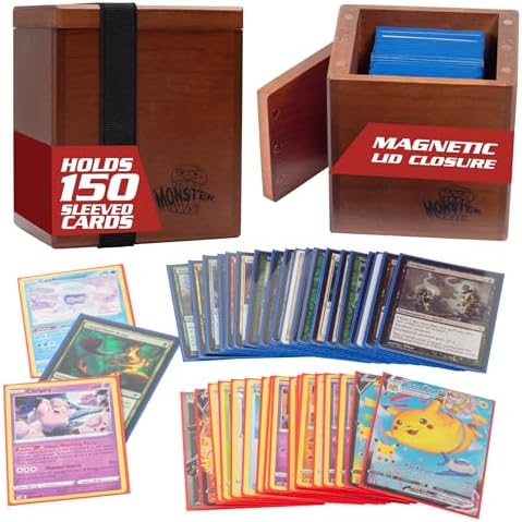 Amazon.com: Monster Wooden Deck Box w Strong Magnetic Lid & Security ...