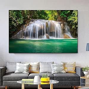 Amazon.com: STUKE Abstract Painting Waterfall Nature Landscape Canvas ...