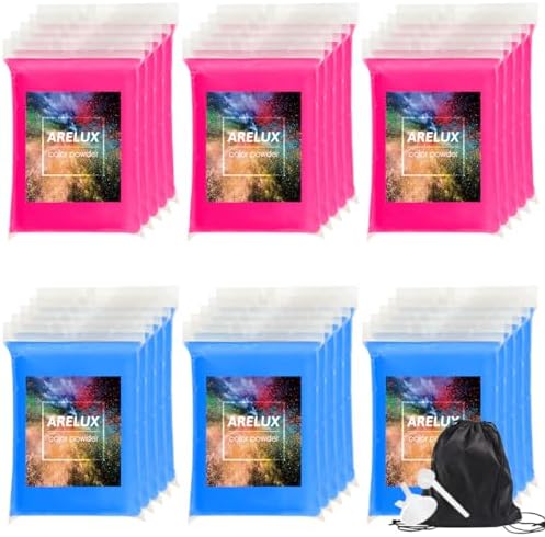 Amazon.com: ARELUX Gender Reveal Color Powder -18 Blue,18 Pink Colors ...