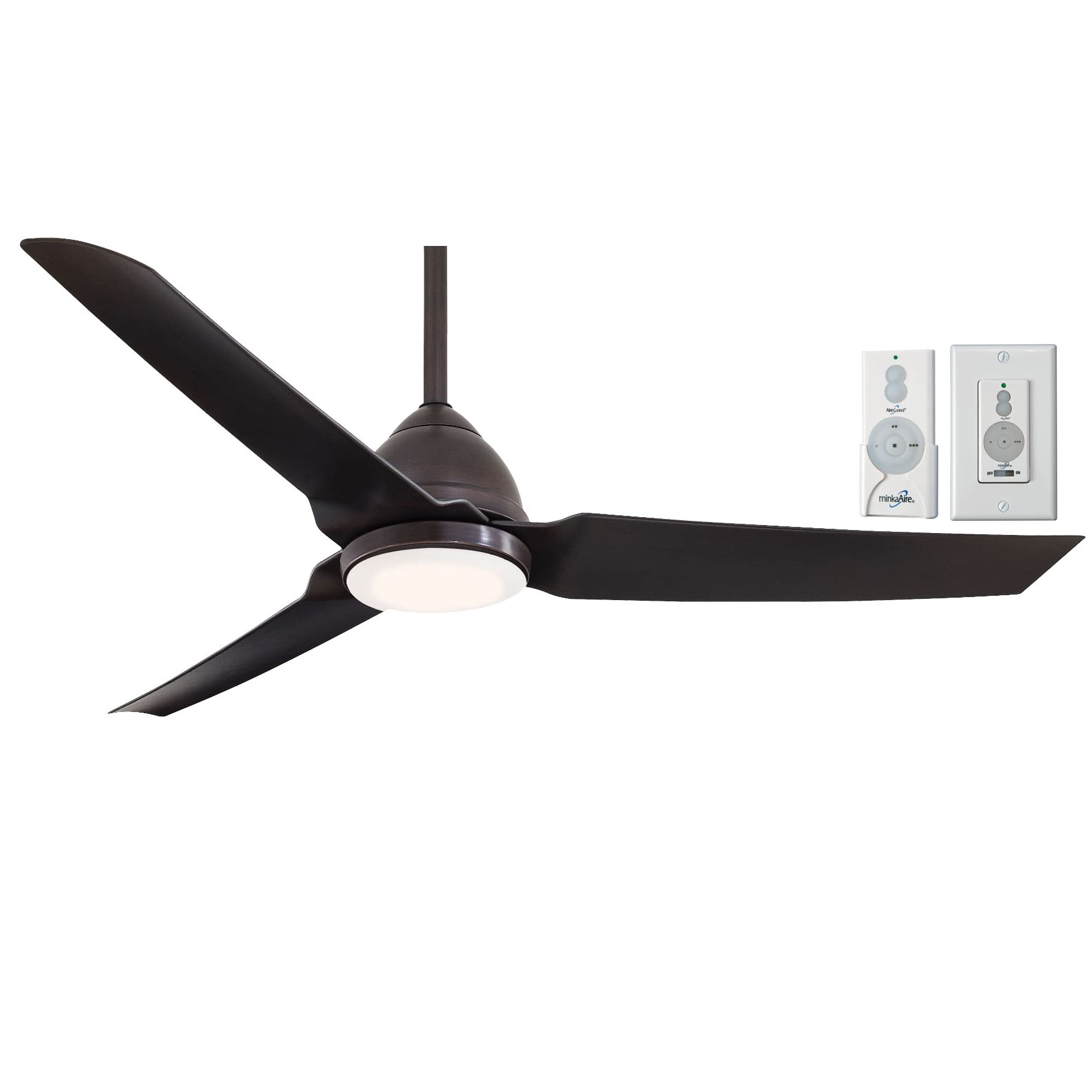 Amazon.com: MINKA-AIRE F753L-KA, Java 54" LED Ceiling Fan, Kocoa Finish ...