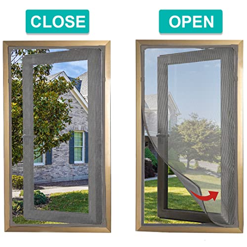 Snapklik.com : NeatiEase Adjustable DIY Magnetic Window Screen Max 55 X ...