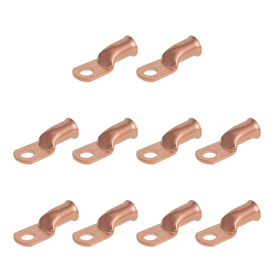 Buy NEKIEX 10PCS 2/0AWG - 3/8''Stud Heavy Duty Copper Terminals,Battery ...