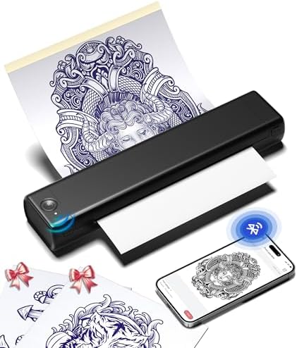 Phomemo Tattoo Stencil Printer, M08F Wireless Thermal Tattoo Printer ...