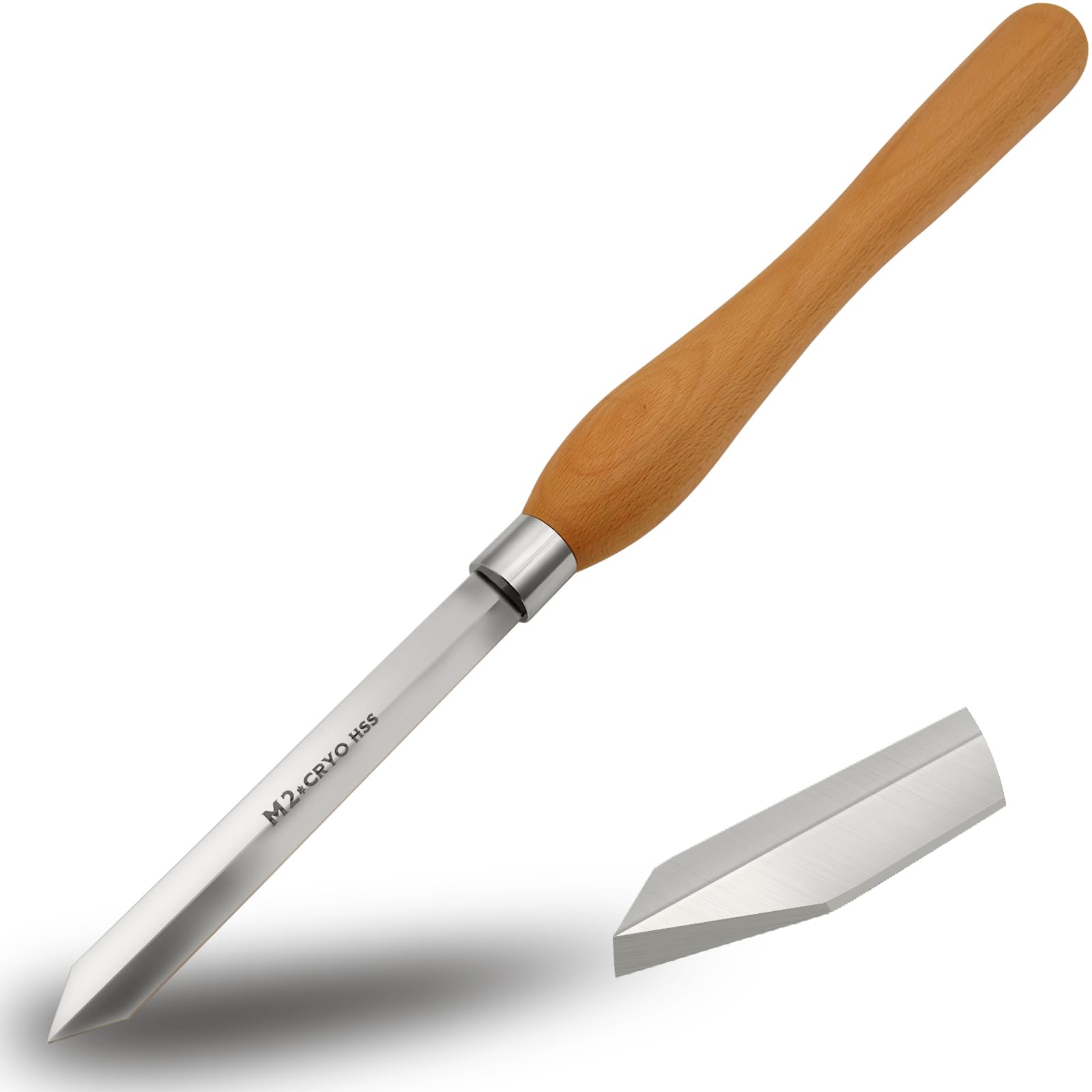 UF-SHARP Diamond Parting Tool for Wood Lathe 3/16 inch Thick, M2 Cryo ...