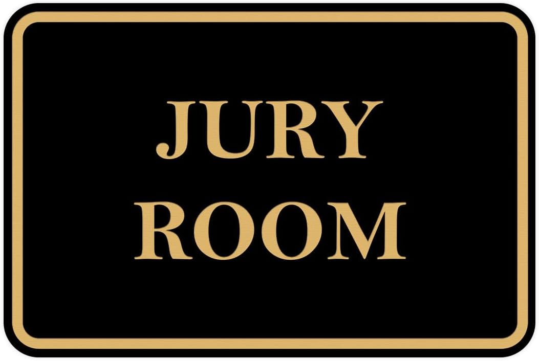 Amazon.com : Signs ByLITA Classic Framed Jury Room Door or Wall Sign ...