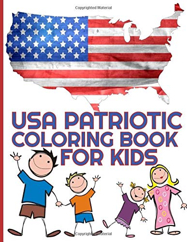USA Patriotic Coloring Book For Kids: A Proud of the USA Coloring Book ...