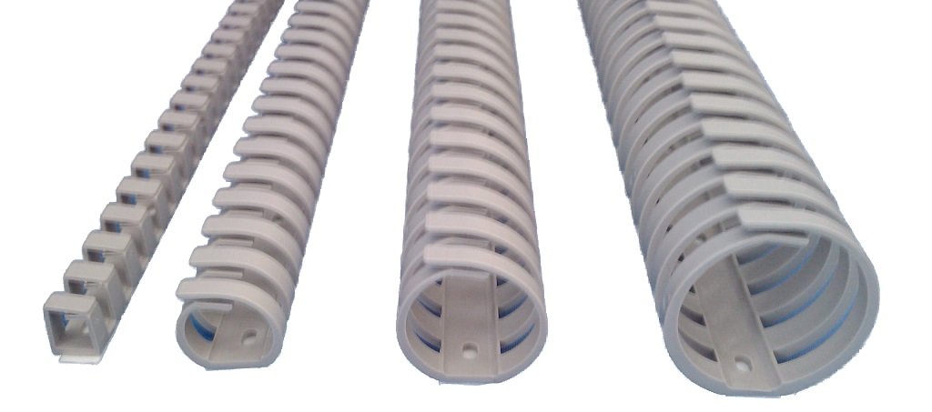 Flex Verdrahtungskanal Ø 30mm 50cm Flexkanal rund selbstklebend ...