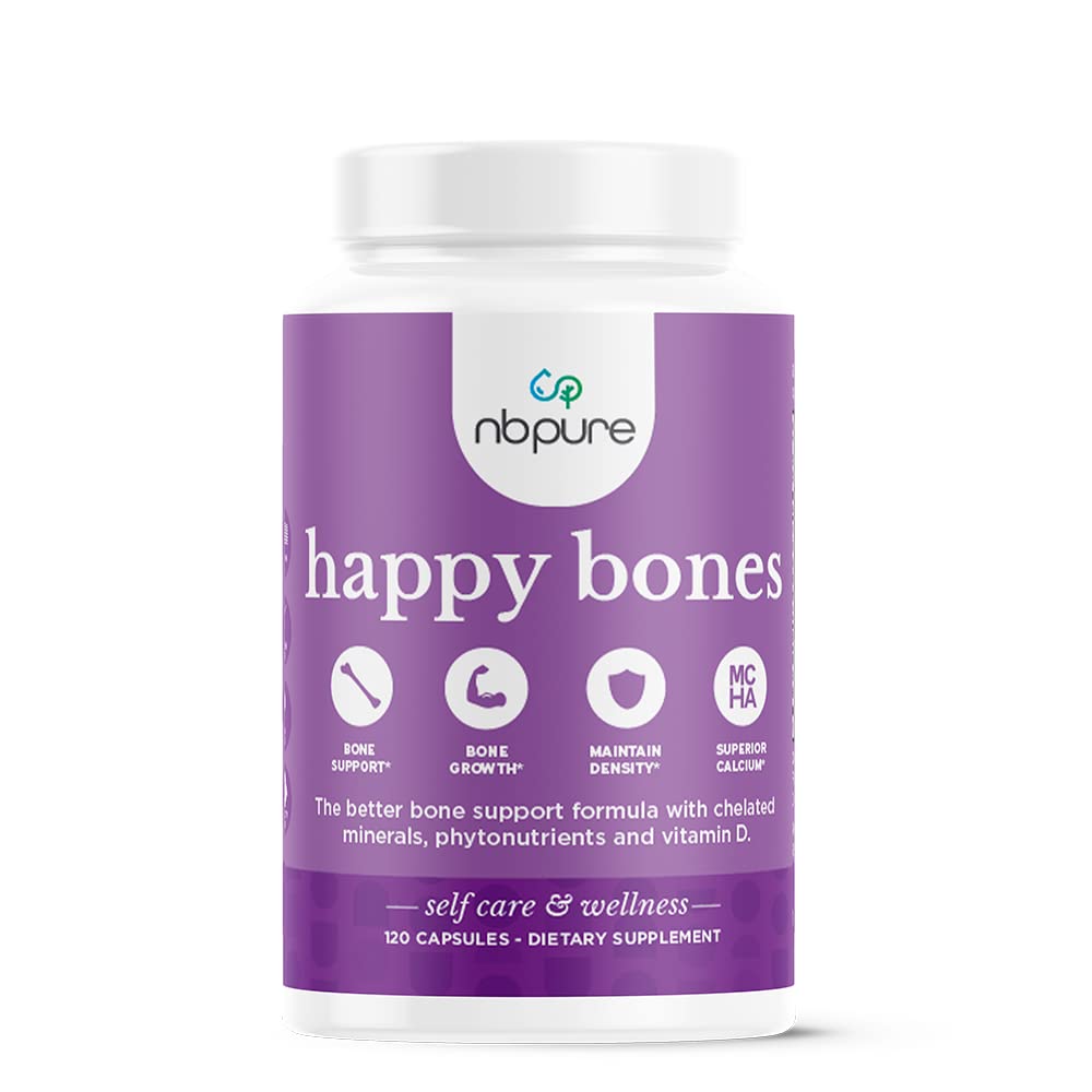 Amazon.com: nbpure Happy Bones Better Bone Support Supplement, 120 ...