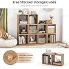 Amazon.com: Giantex 2 Cube Bookshelf Organizer, 2-Tier Stackable Cube ...