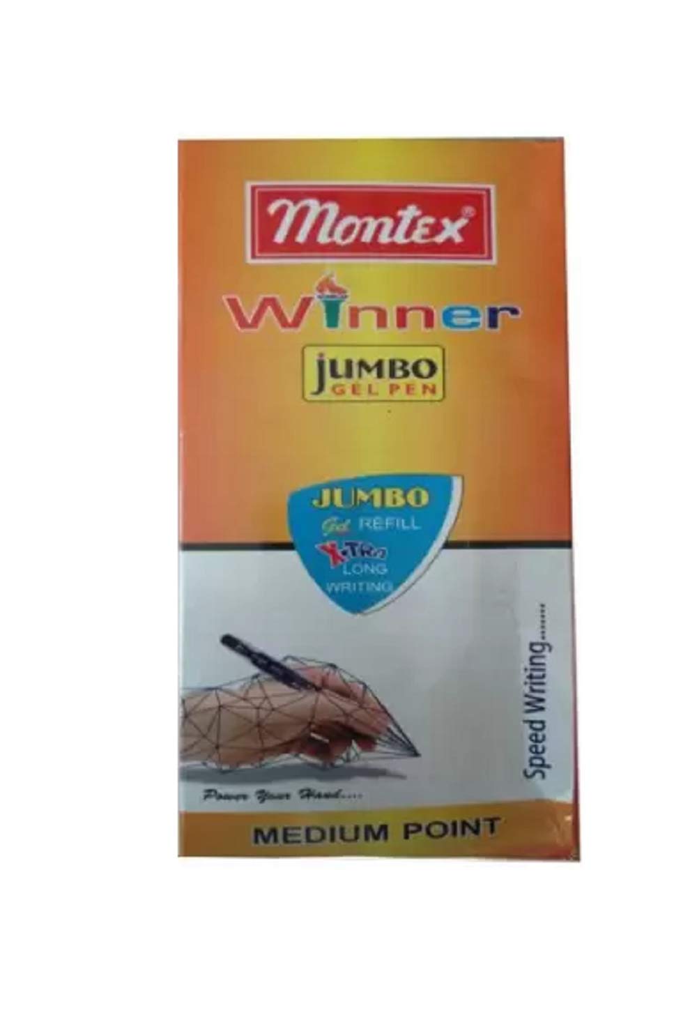 Montex Winner Dx Gel Pen (Pack Of 50), Blue , Multi : Amazon.in: Office ...