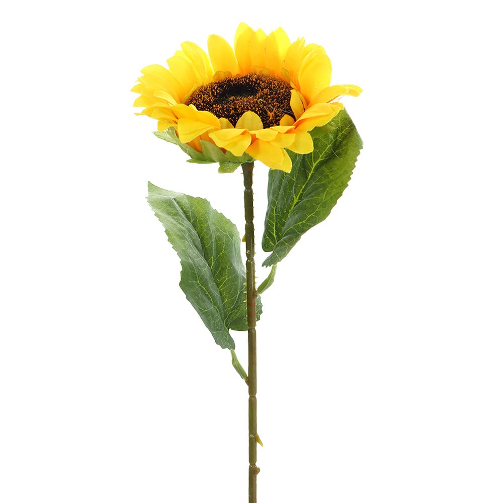 Amazon.com: 1 Pcs 19.68inch Yellow Artificial Sunflower with Stems ...