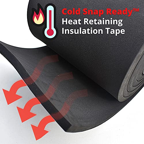 Snapklik.com : 4 Inch Pipe Insulation Tape - Weather Resistant Water ...