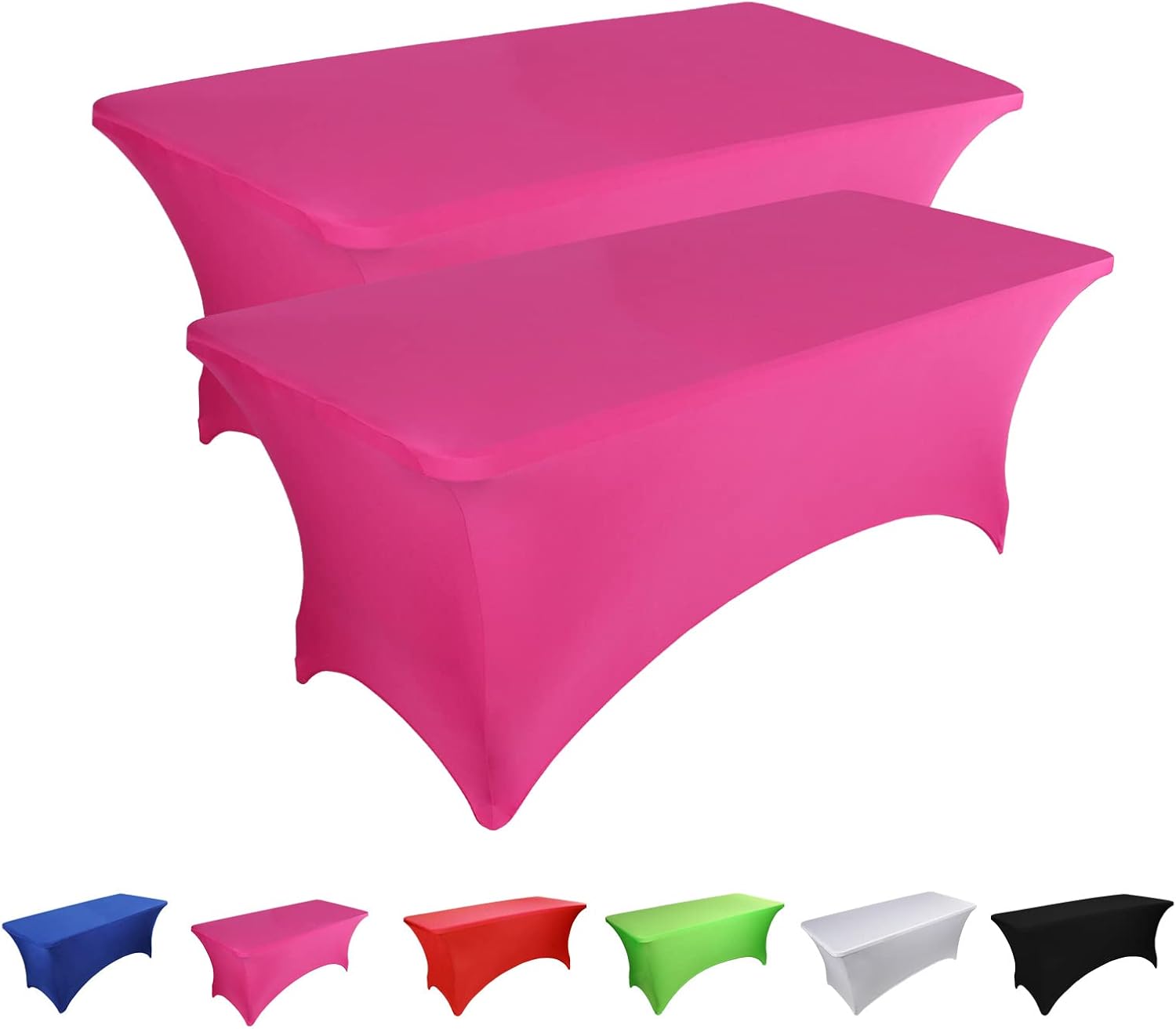 Amazon.com: IVAPUPU 6FT Table Cloth for Rectangular Fitted Events ...