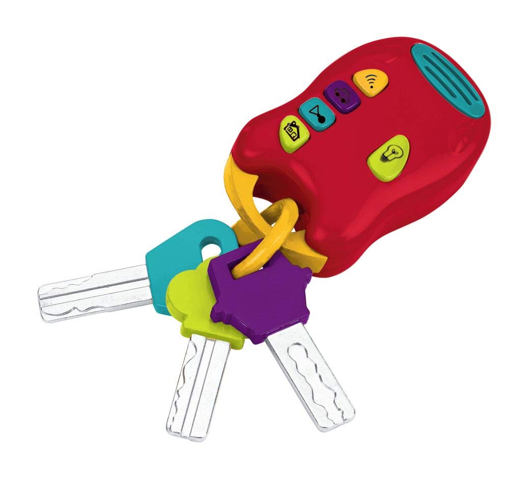 Battat – Toy Keys Set – 3 Keys & Remote With 4 Fun Sounds – Mini ...