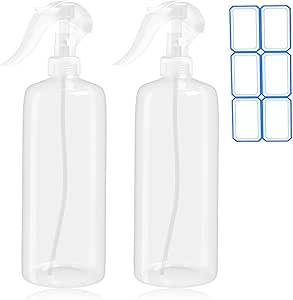 Amazon.com: DTDNZKN 2 Pack 16.9 Oz (500ml) Spray Bottles for Hair, Plants, Cleaning, Cooking ...