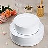 Setup [100 Piece] Combo White Plates - Premium Heavy-Duty 50 Disposable ...