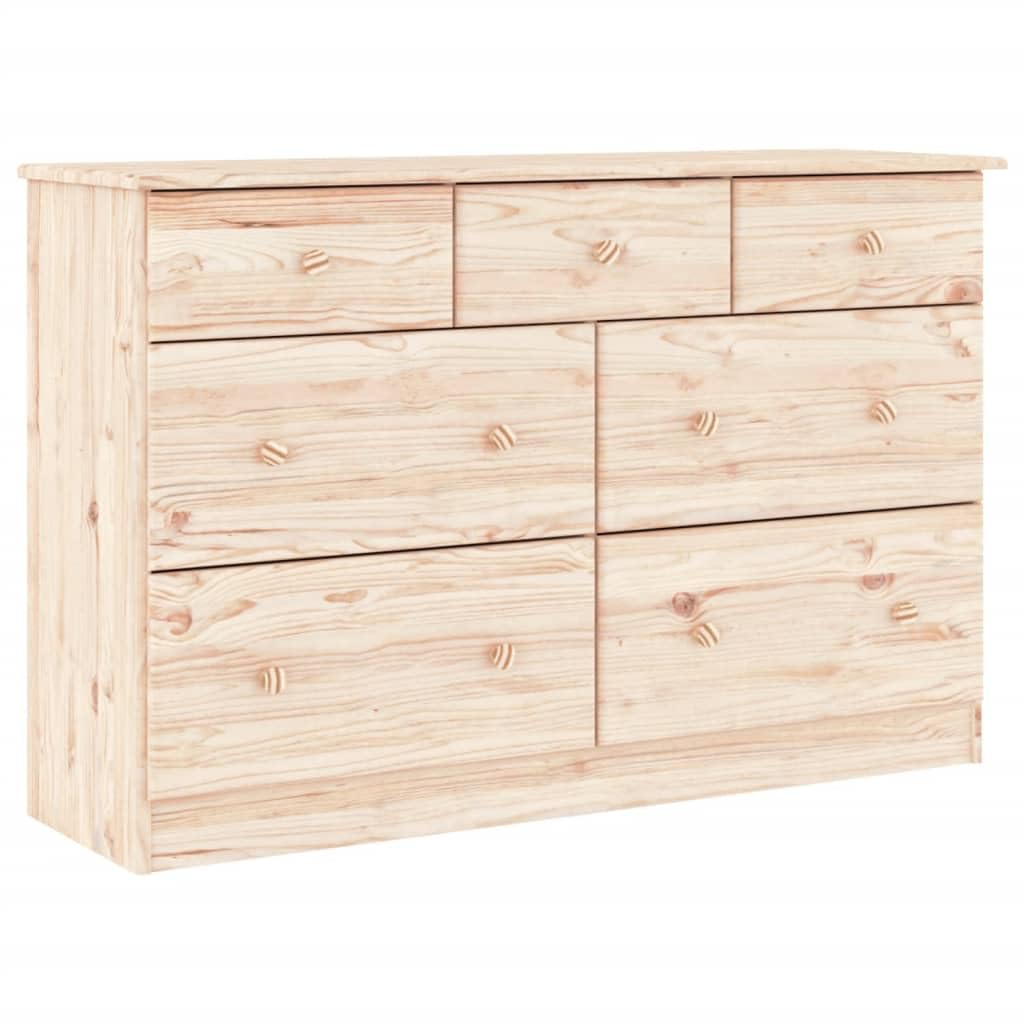Unfinished Pine Dresser Extra Large Oak Chest Of Drawers Ashton