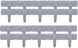 Amazon.com : HUAOSN Garden Landscape Edging Borders, Imitation Stone ...