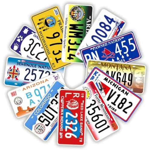 Amazon.com: ILLINOTS Route 66 Retro Vintage Auto License Plate Tin Sign ...