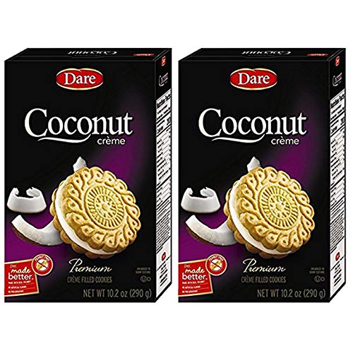 Amazon.com: Dare Coconut Crème Premium Creme Flavored Cookies 10.6oz (2 ...