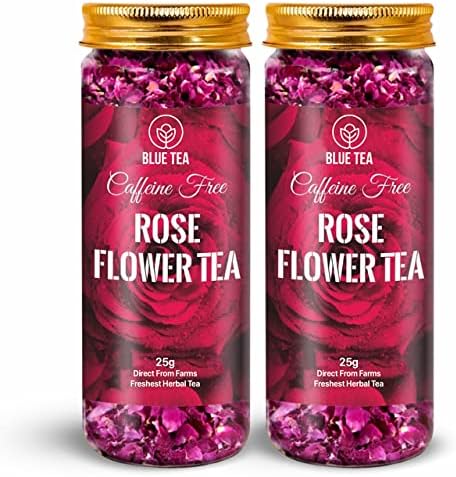 Amazon.com : BLUE TEA - Rose Buds Herbal Tea - 1.06 Ounce | Grade A ...